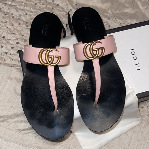Gucci | Shoes | Gucci Gg Tstrap Sandals | Poshmark